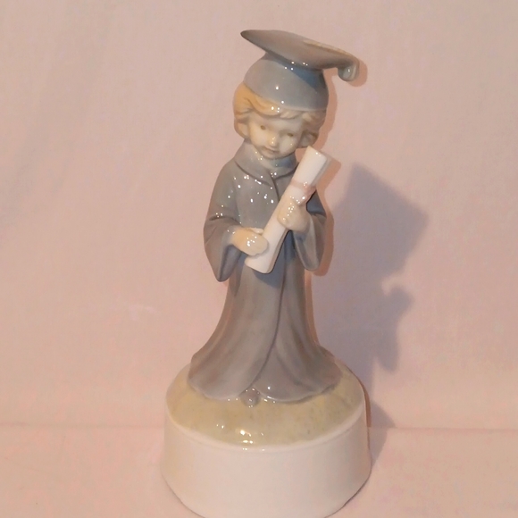 Other | Porcelain Graduation Music Box | Poshmark